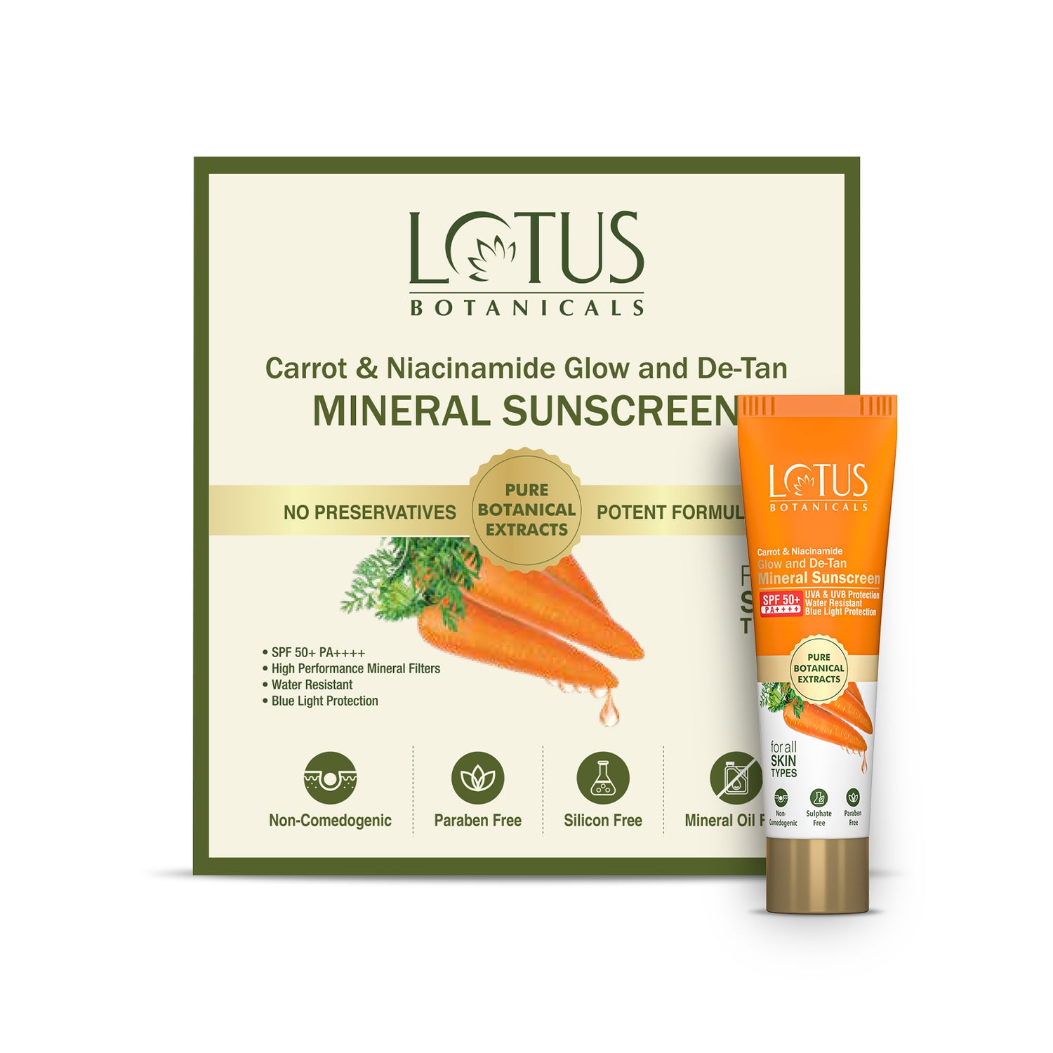 Get Glowing and Protected with Carrot & Niacinamide Mineral Sunscreen ...