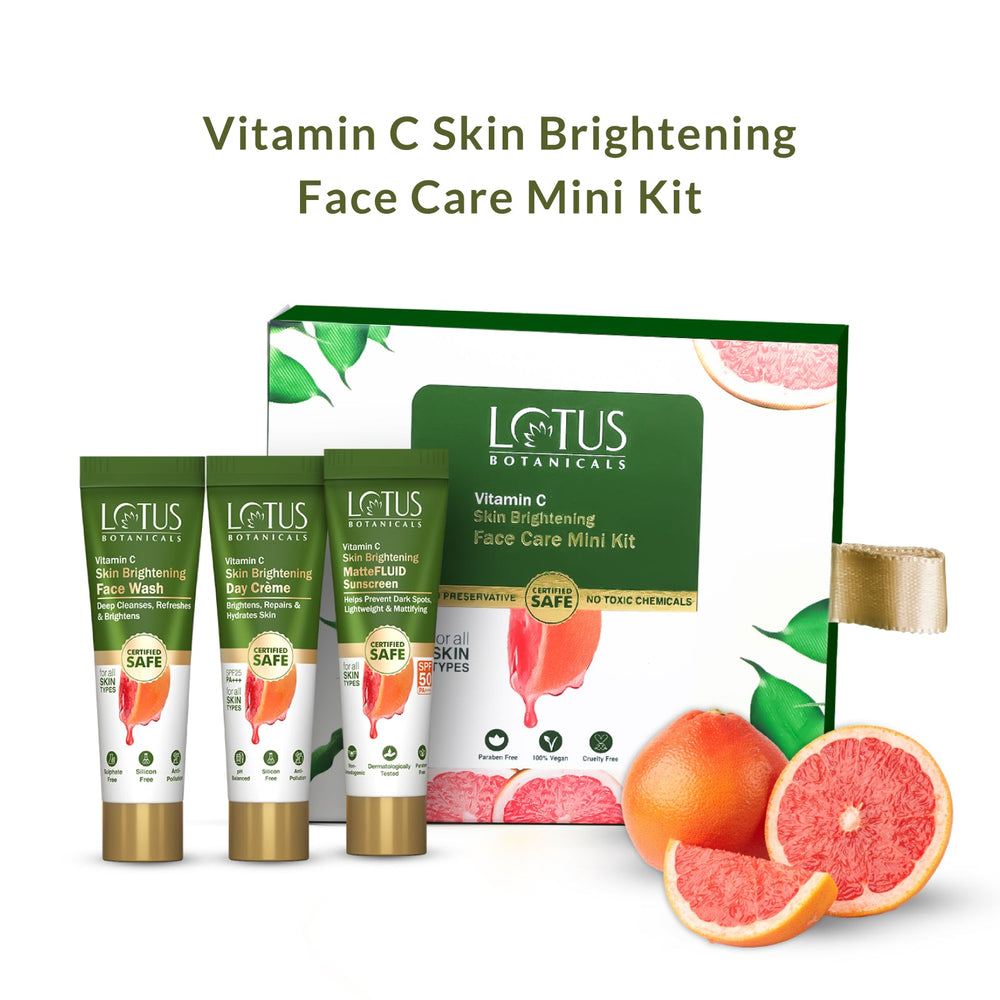 Get Glowing Skin with Vitamin C Skin Brightening Face Care Mini Kit ...