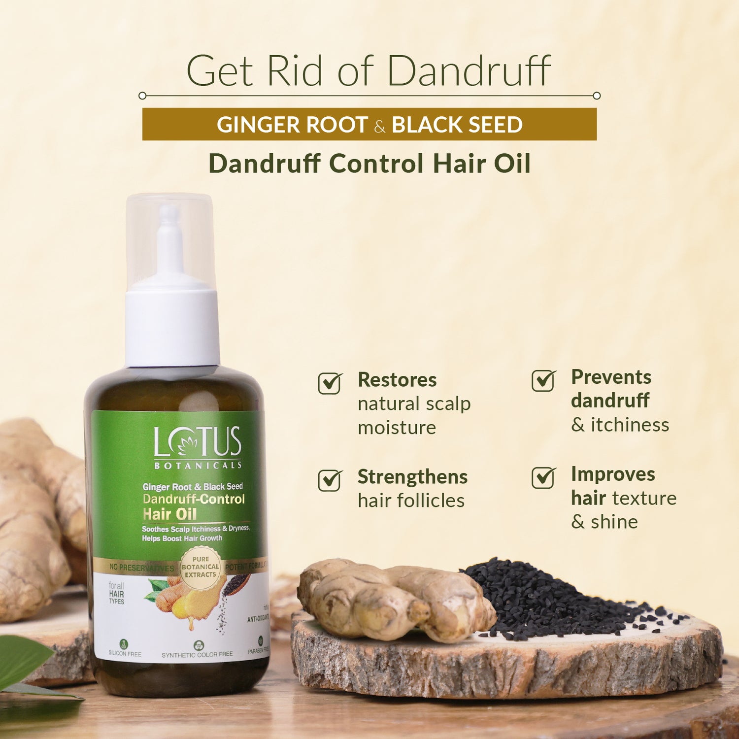 Get Rid of Dandruff with Best-Selling Ginger Root & Black Seed Hair Oil ...